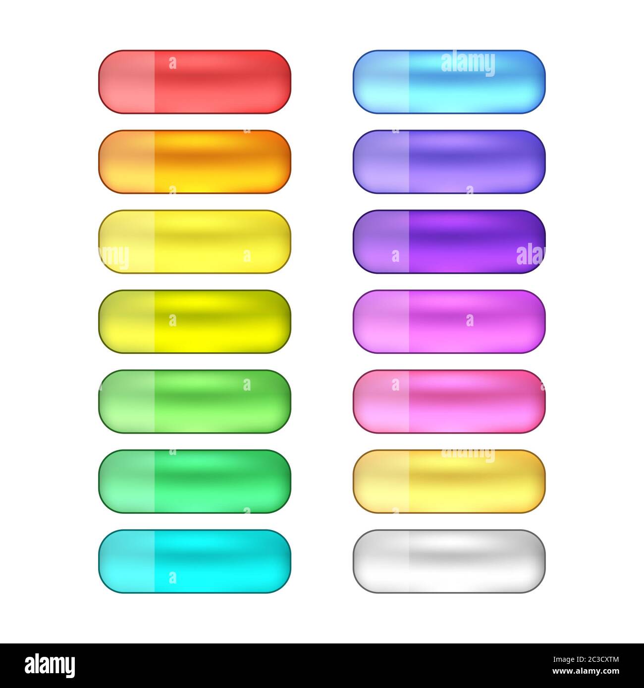 web buttons set Stock Photo - Alamy