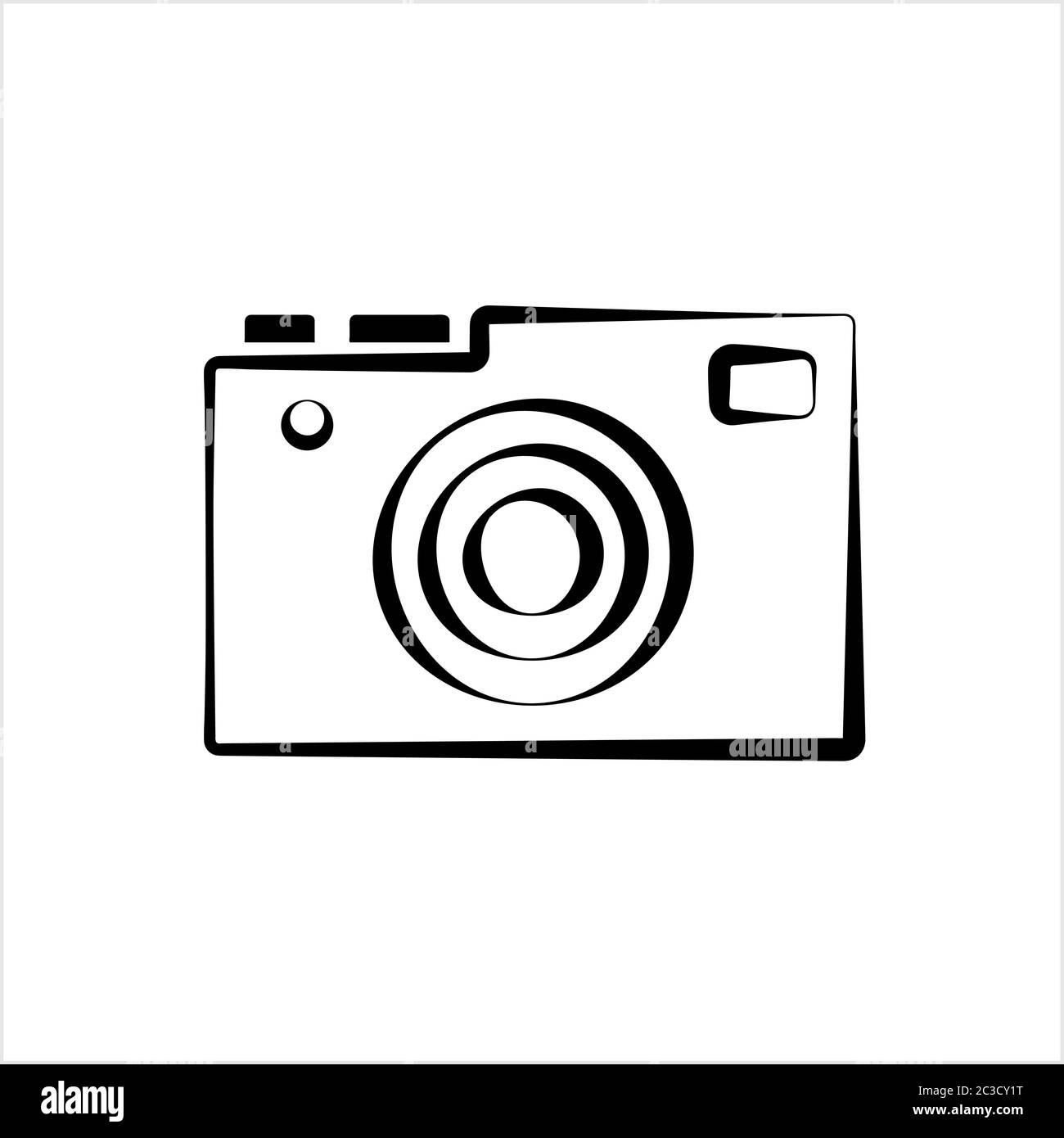 Camera Icon, Photo Camera Icon Vector Art Illustration Stock Vector ...