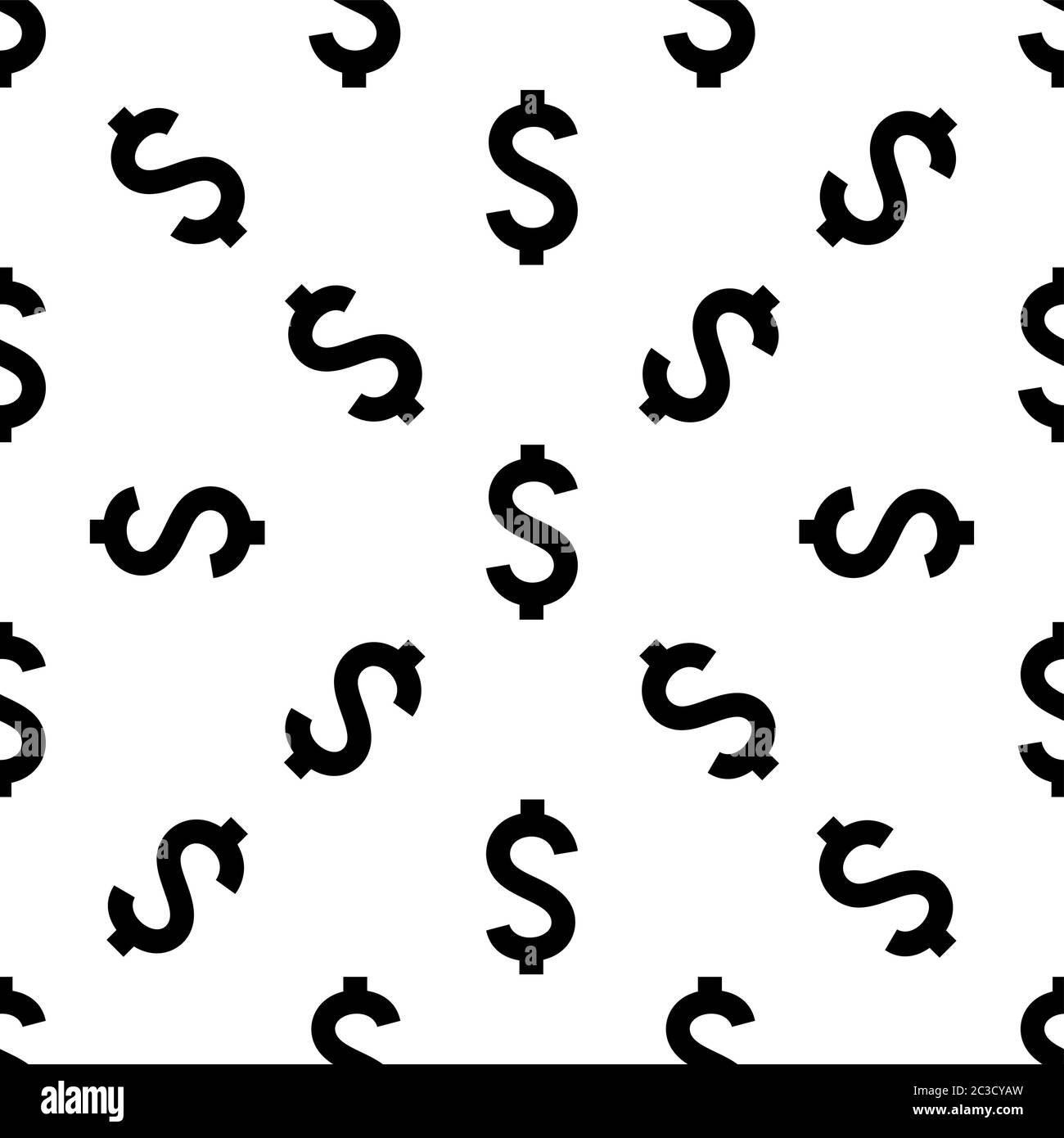 Dollar Sign Seamless Pattern Vector Art Illustration Stock Vector Image ...