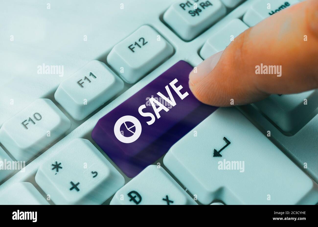 Conceptual hand writing showing Save. Concept meaning to rescue from ...