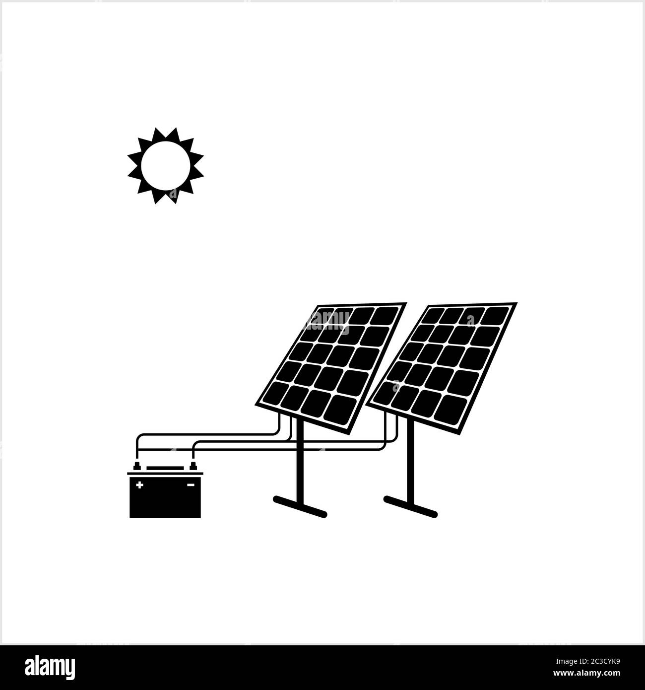 Solar Energy Icon Vector Art Illustration Stock Vector Image & Art - Alamy