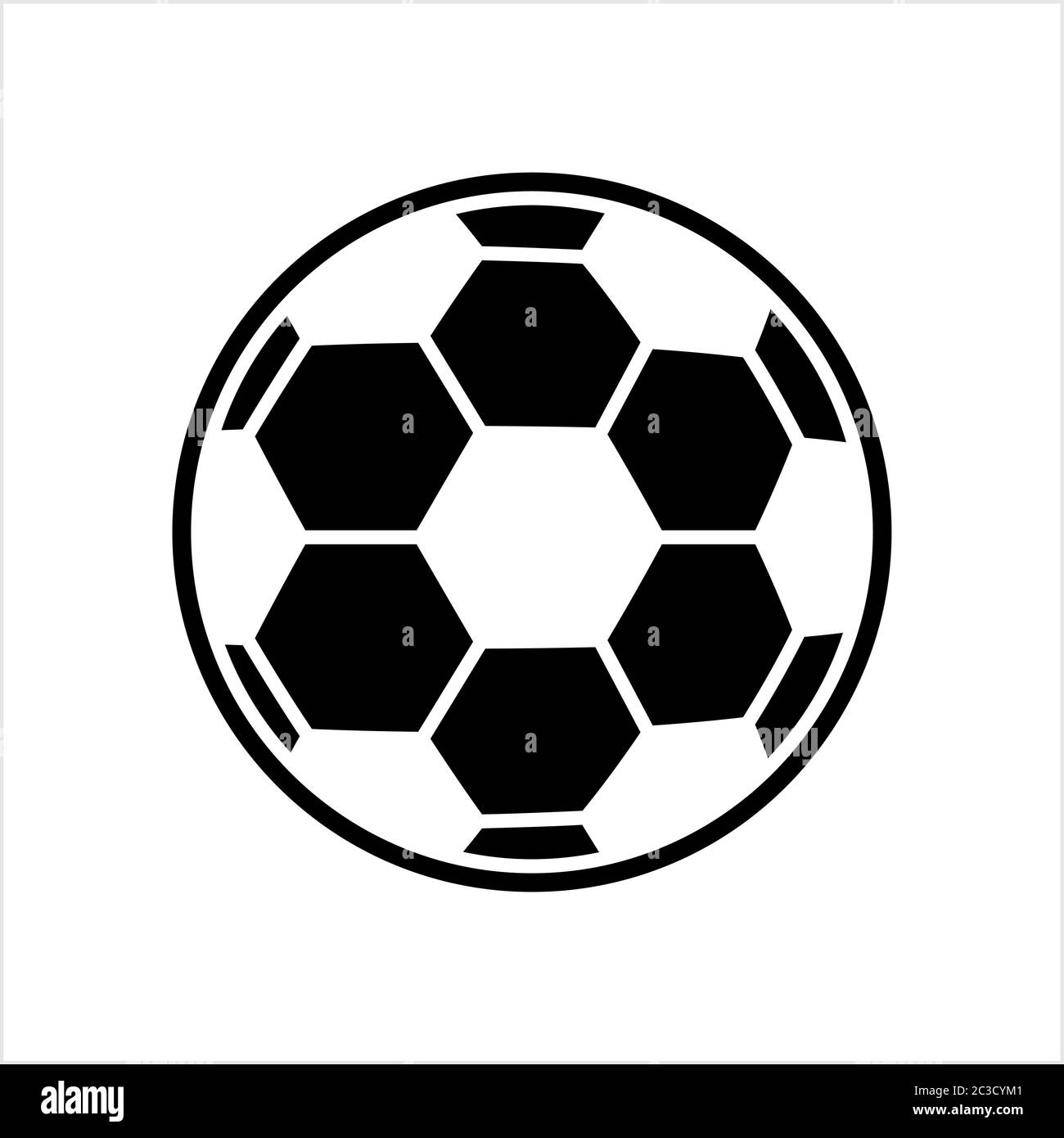 Football Icon, Soccer Ball Design Vector Art Illustration Stock Vector ...