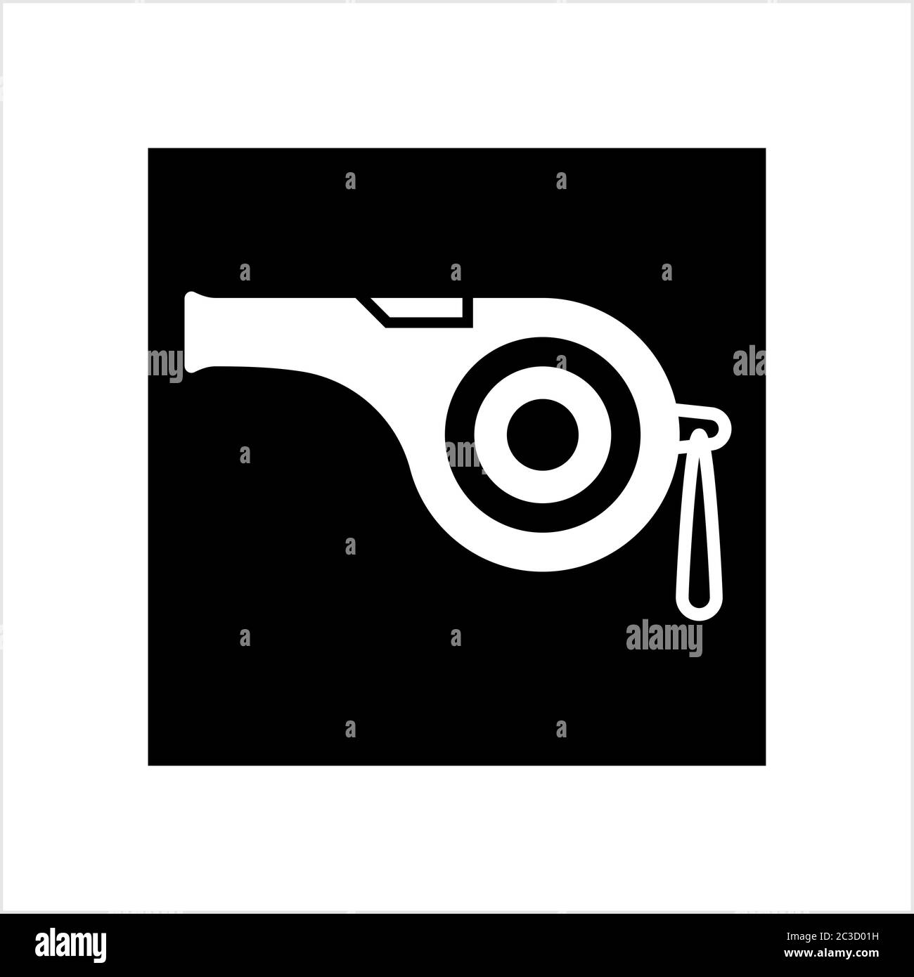 Whistle Icon, Creative Design Vector Art Illustration Stock Vector ...