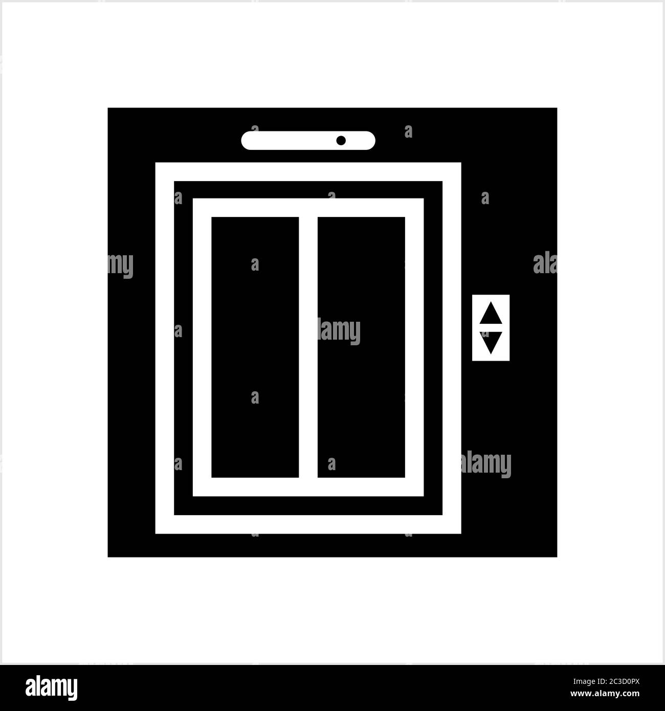 Lift Icon, Elevator Icon, Vertical Transportation Vector Art ...