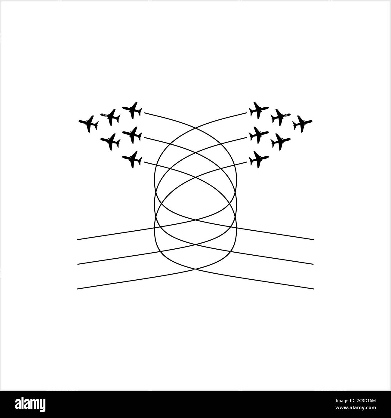 Airplane Flying Formation, Air Show Display, The Disciplined Flight ...