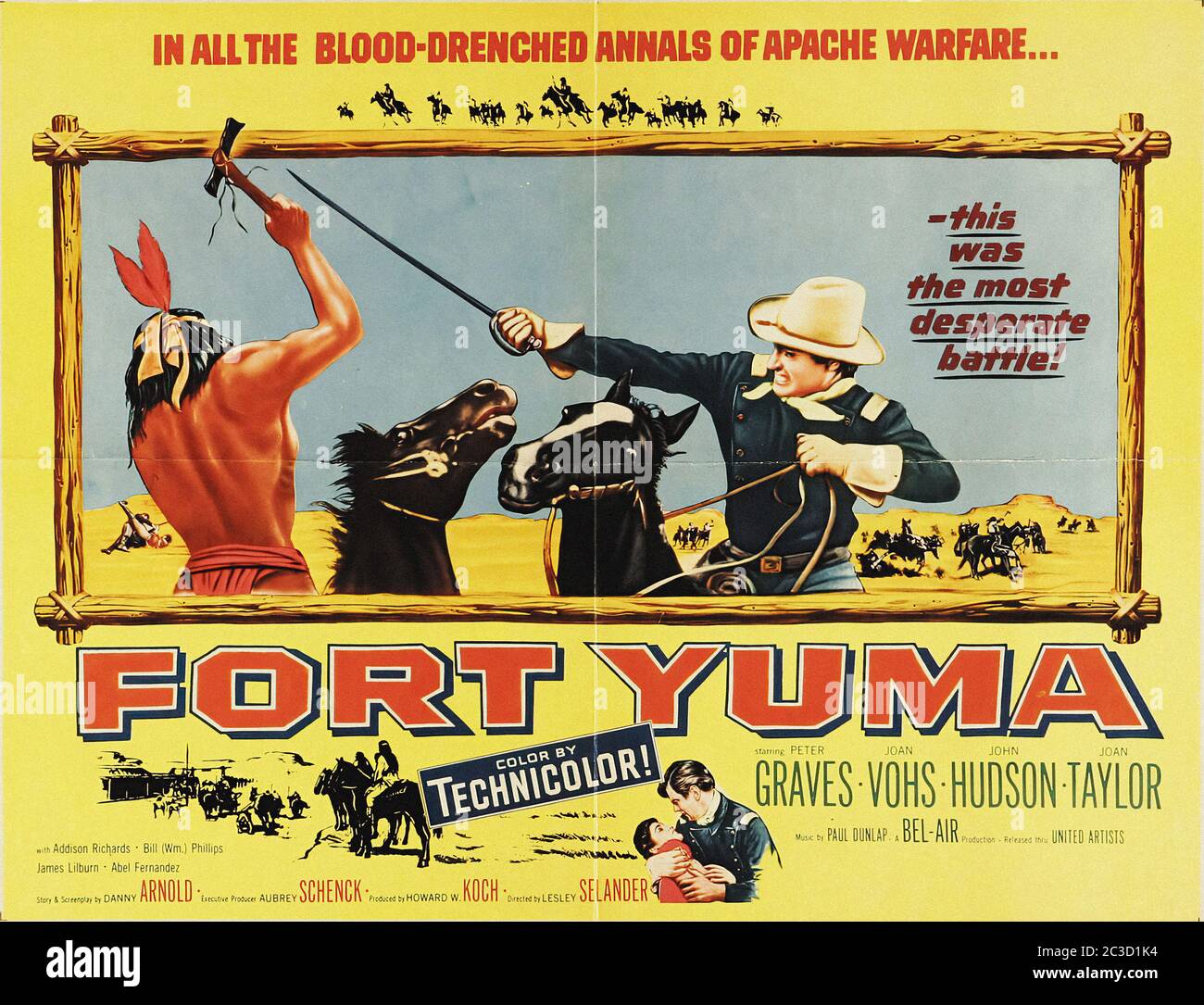 Fort Yuma - Vintage Movie Poster Stock Photo - Alamy