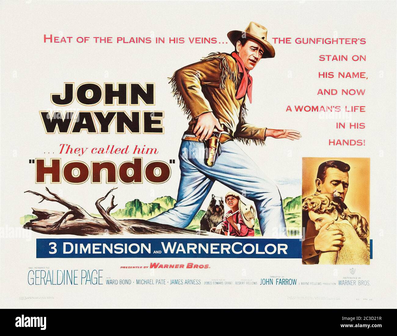 Hondo - Vintage Movie Poster Stock Photo - Alamy