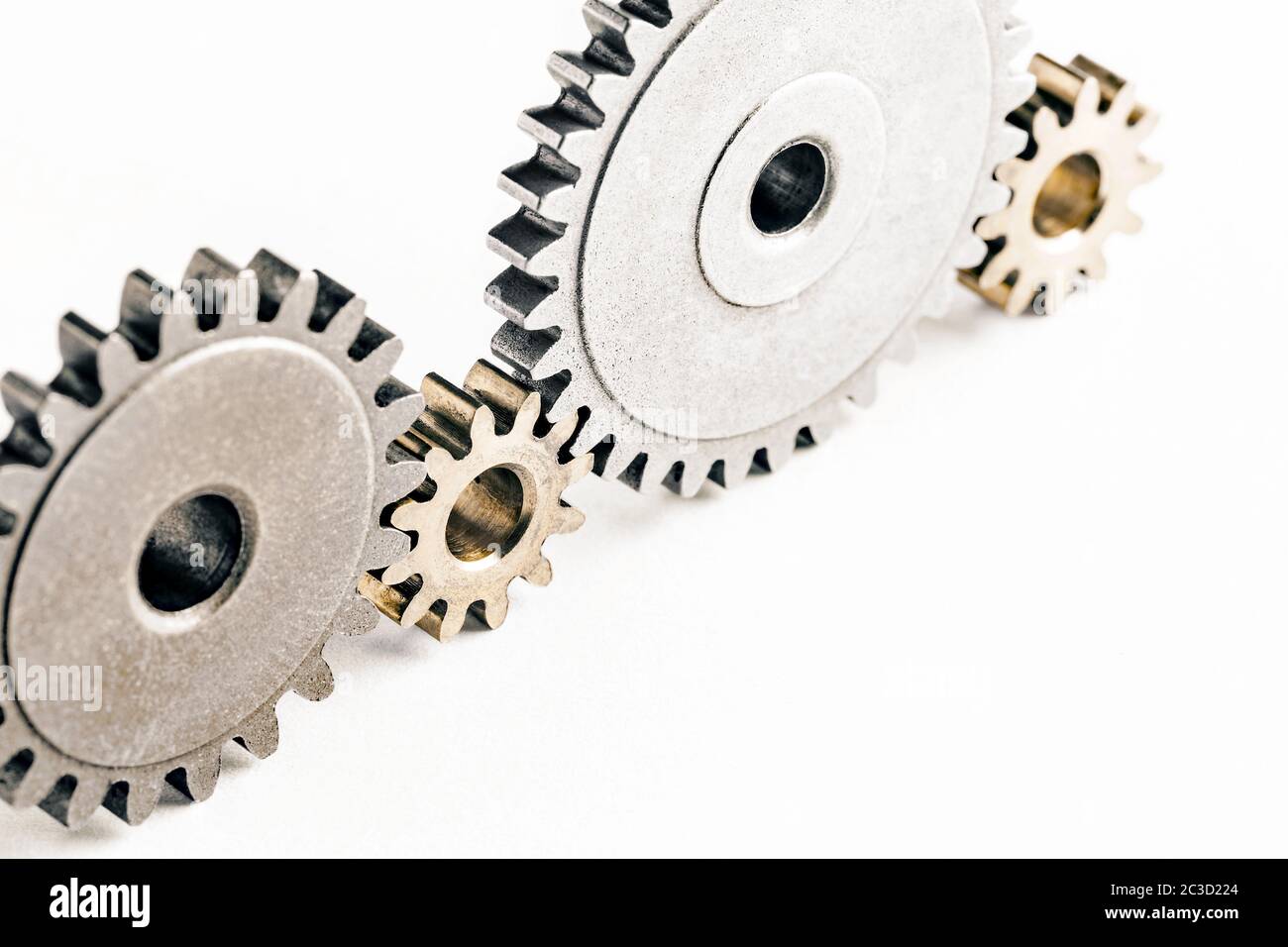 set of metal gears - close up Stock Photo - Alamy