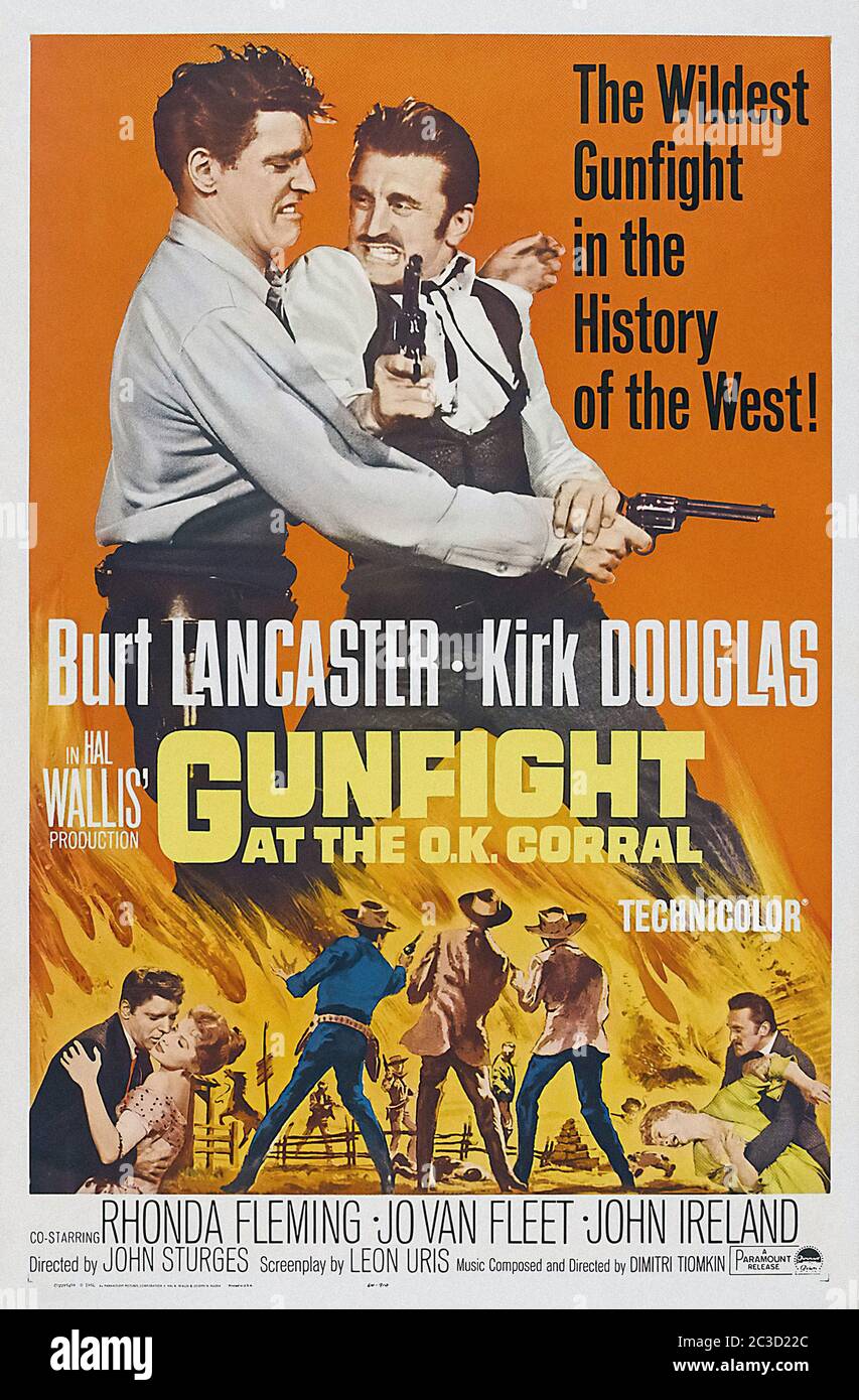 Movie poster gunfight at the ok corral hi-res stock photography and ...