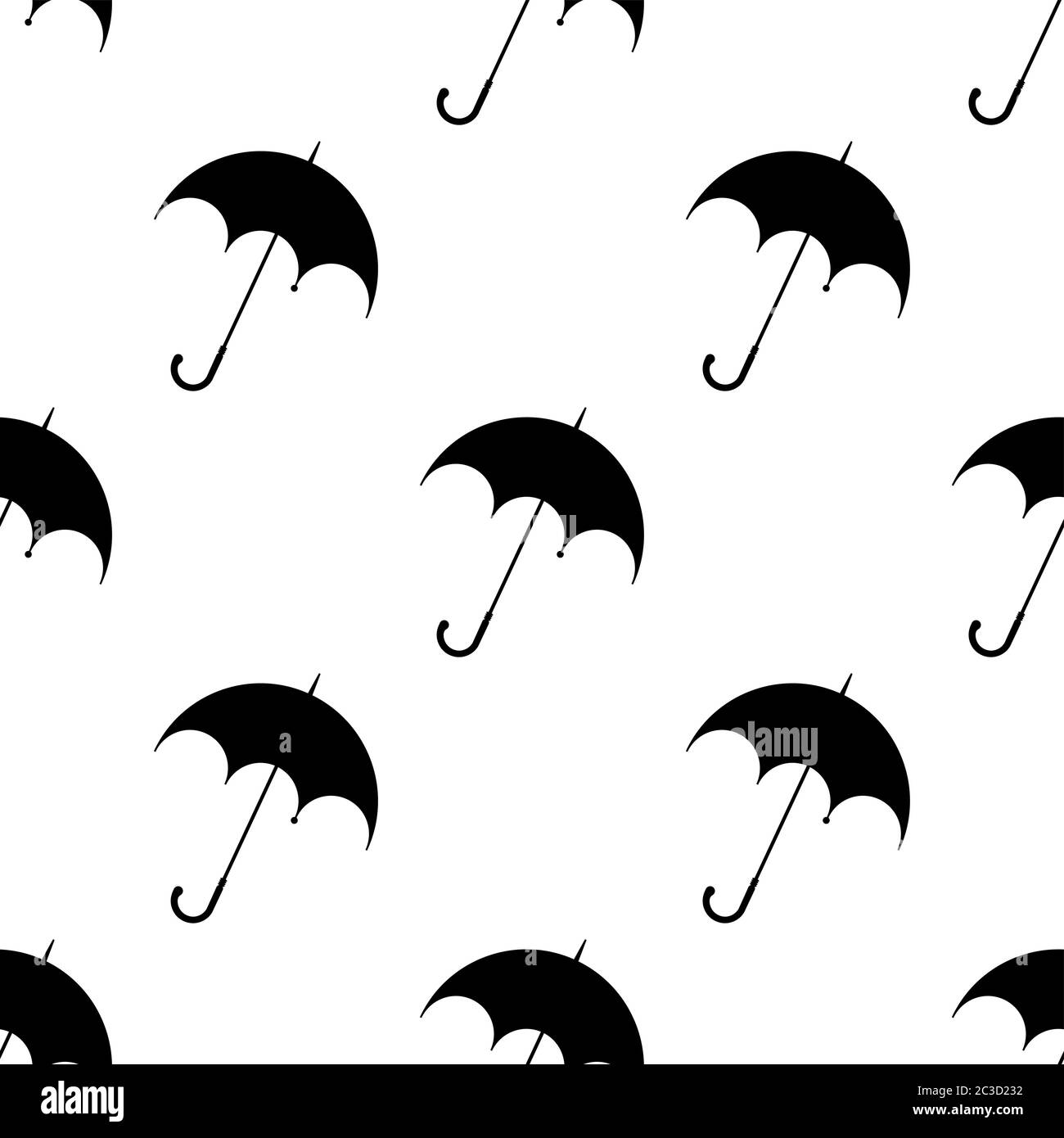 Umbrella Icon Seamless Pattern Vector Art Illustration Stock Vector ...
