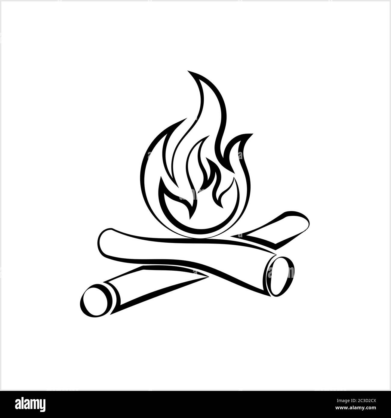 Wood for fire place Stock Vector Images - Alamy