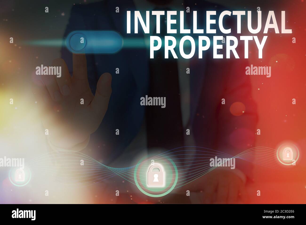 Handwriting text writing Intellectual Property. Conceptual photo work ...