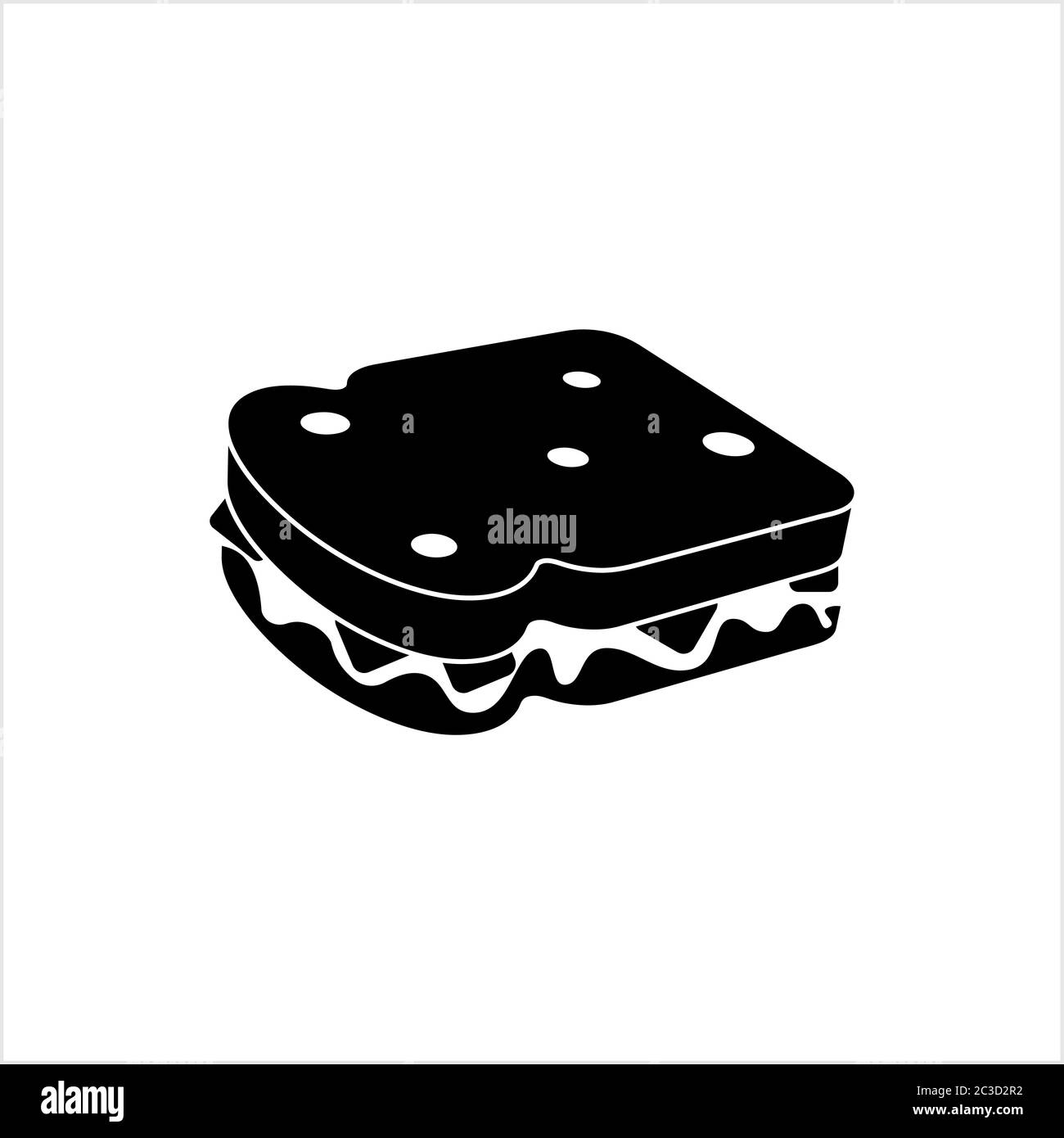 Sandwich Outline Vector