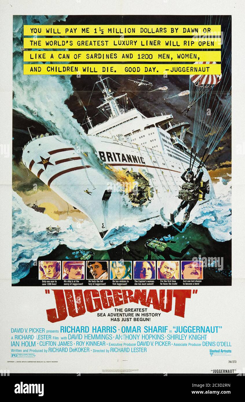 Juggernaut - Vintage Movie Poster Stock Photo - Alamy