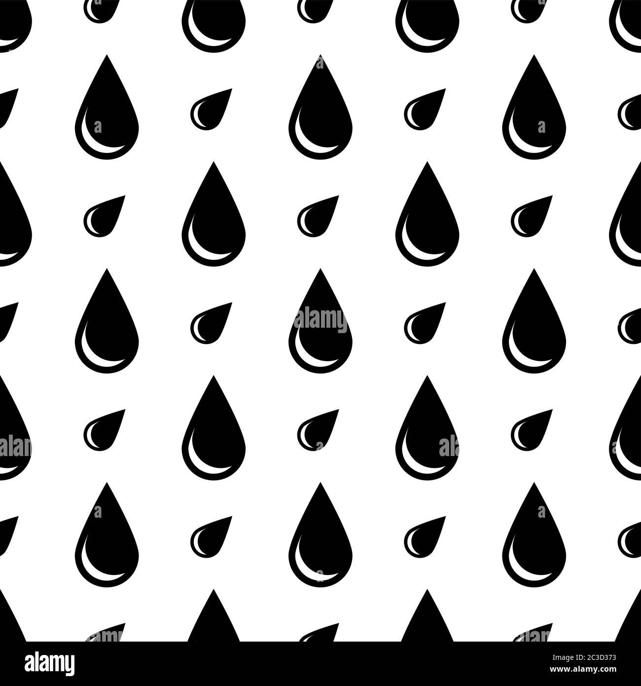 Drop Icon Seamless Pattern Vector Art Illustration Stock Vector Image ...