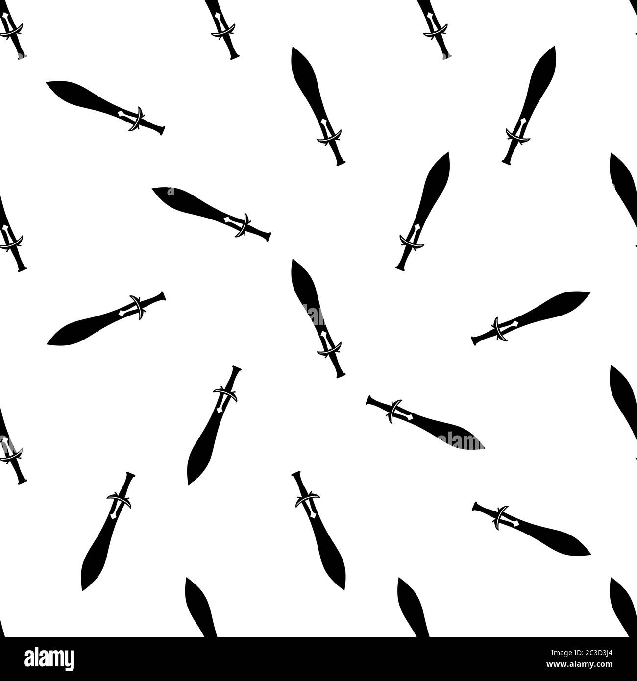 Sword Icon Seamless Pattern, Sword Vector Art Illustration Stock Vector ...
