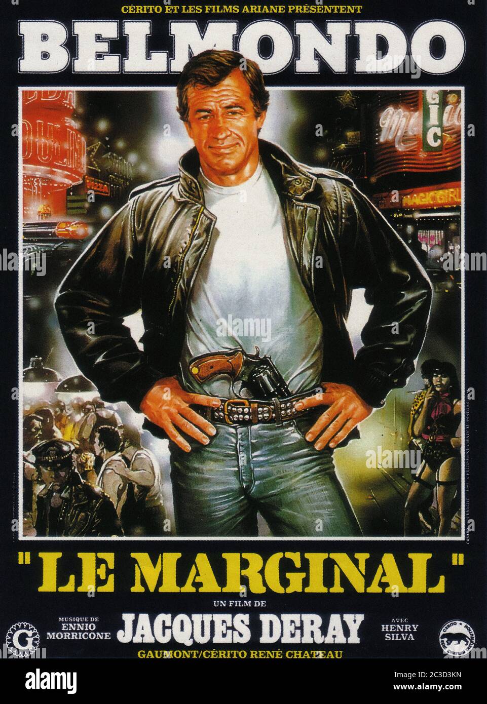 Le Marginal - French Vintage Movie Poster Stock Photo - Alamy