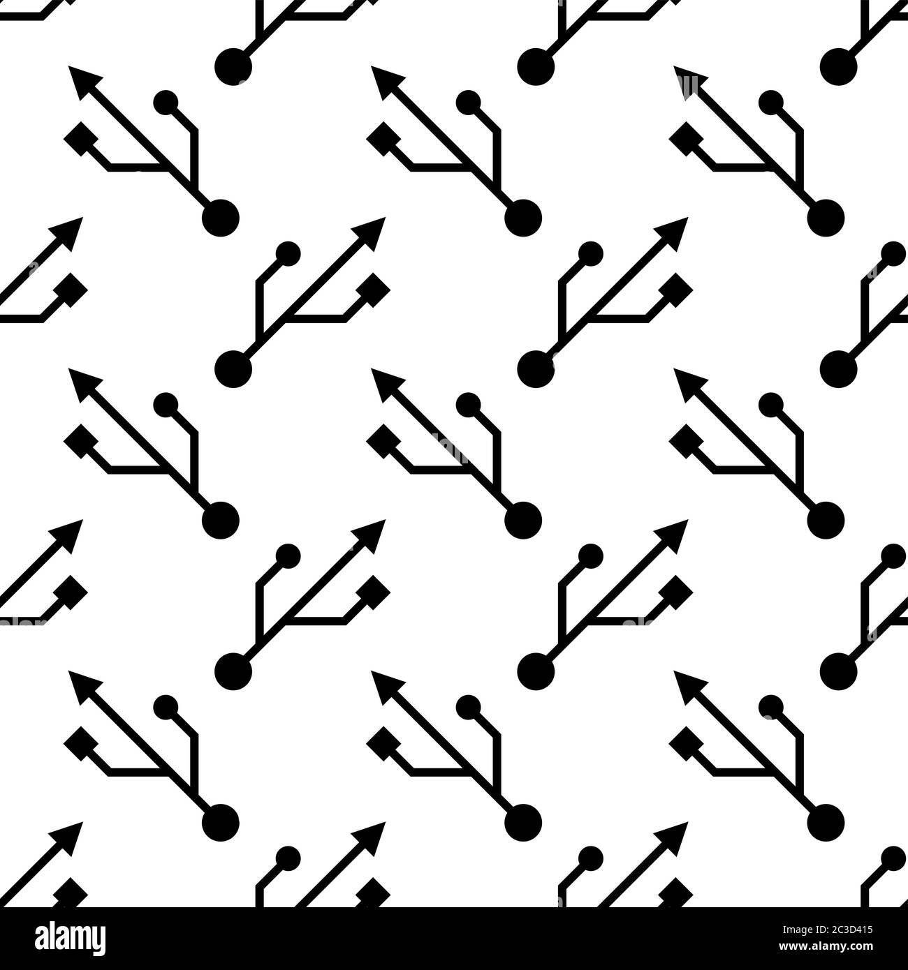 Usb Icon Seamless Pattern, Universal Serial Bus Design Vector Art ... Usb Icon Seamless Pattern, Universal Serial Bus Design Vector Art ...