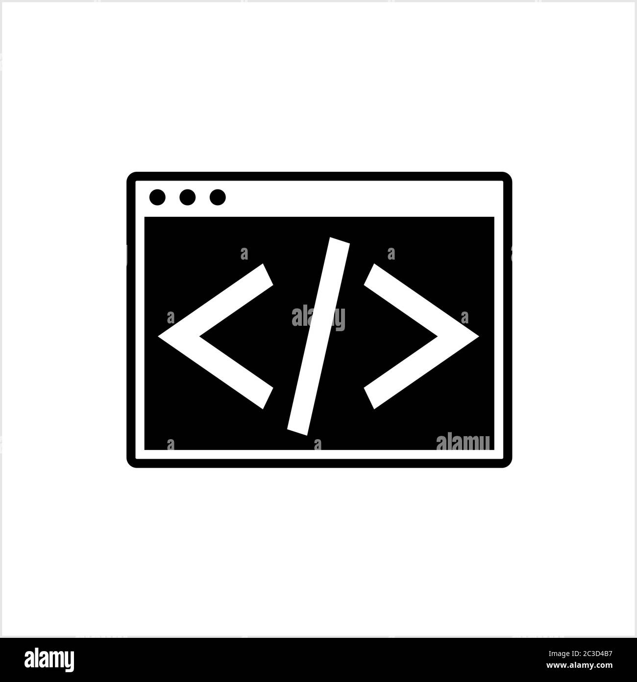 Developer Coding Icon, Custom Coding Icon Vector Art Illustration Stock ... Developer Coding Icon, Custom Coding Icon Vector Art Illustration Stock ...
