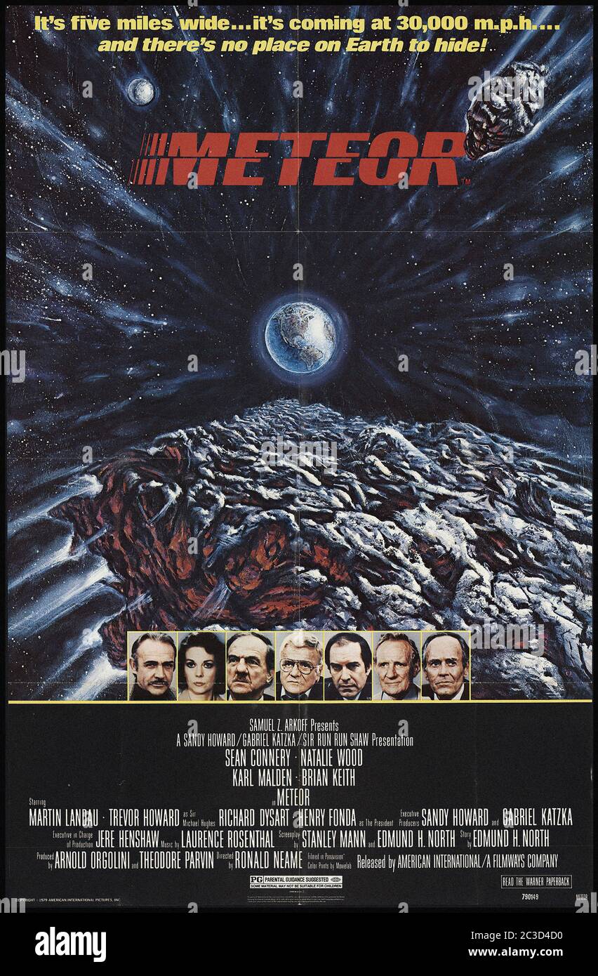 Meteor - Vintage Movie Poster Stock Photo - Alamy