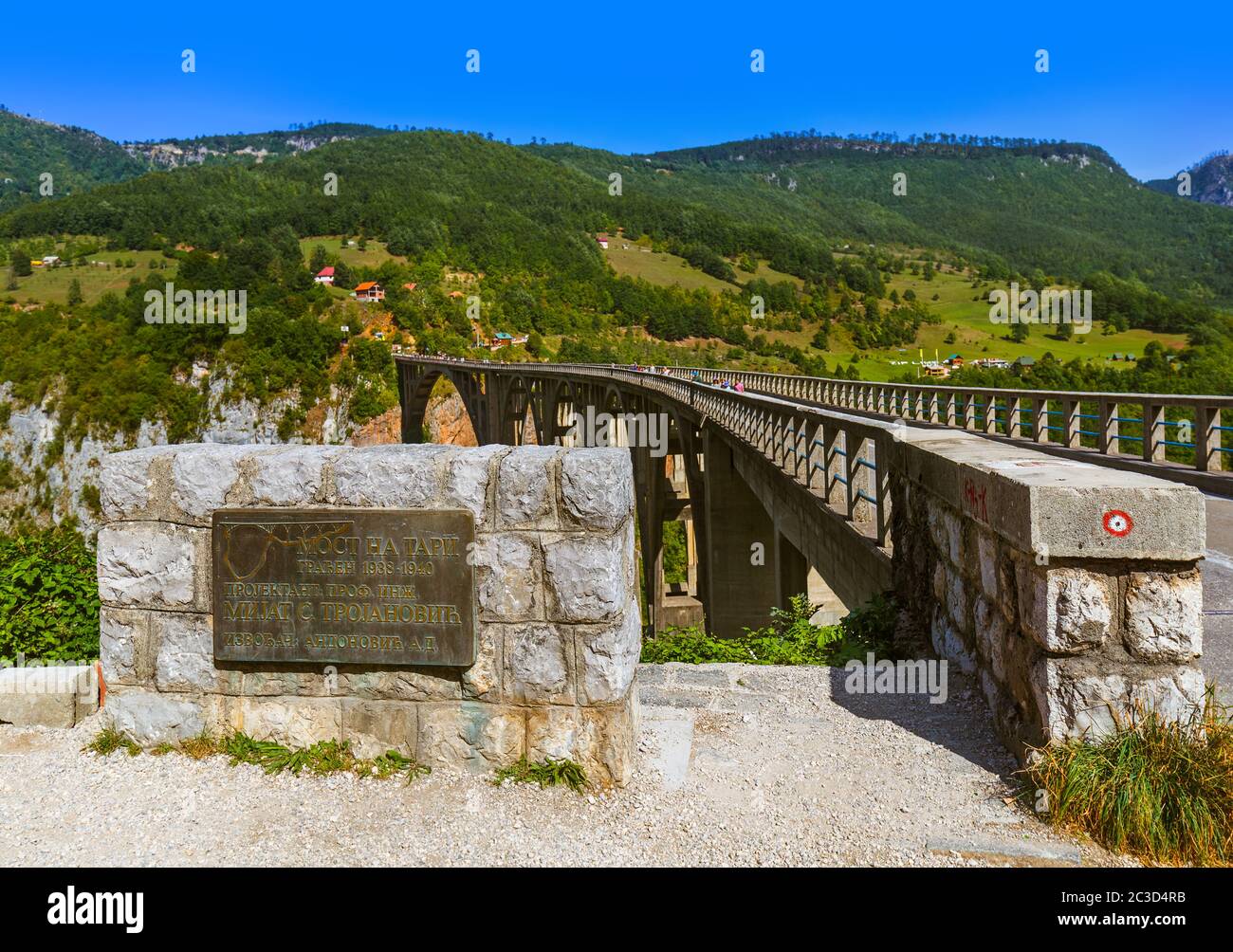 Bridge Durdevica in River Tara canyon - Montenegro Stock Photo - Alamy