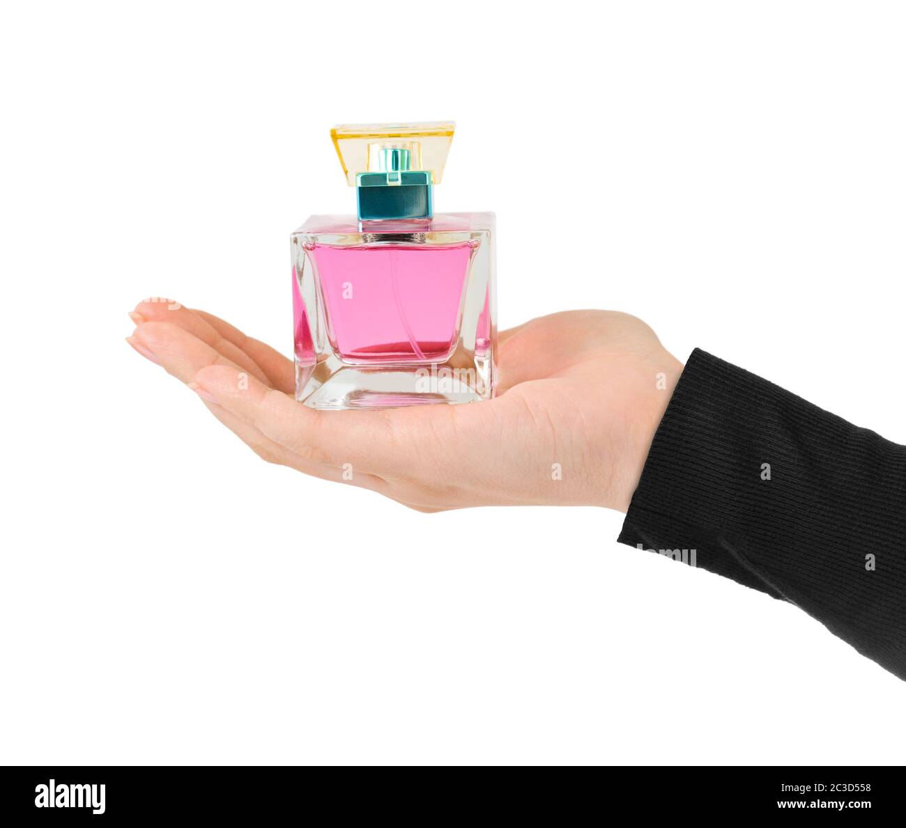 Hand with perfume Stock Photo - Alamy