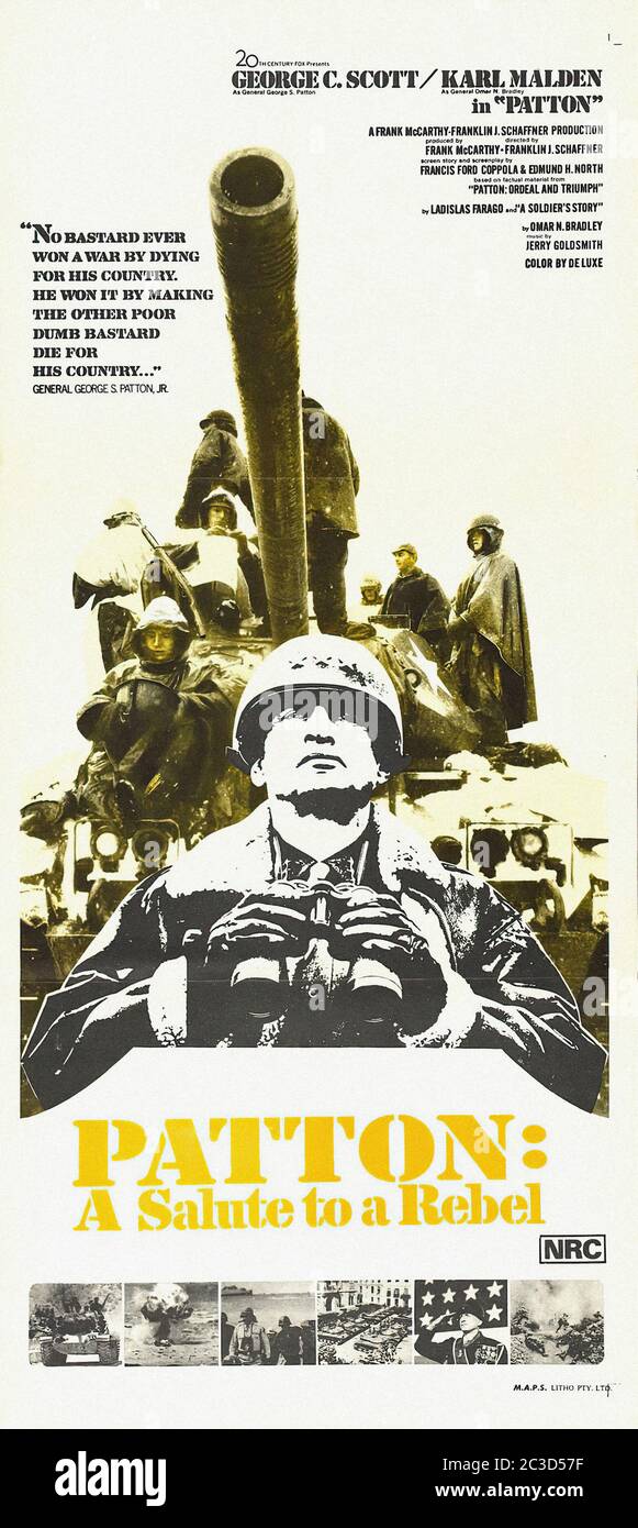 Patton movie poster hi-res stock photography and images - Alamy