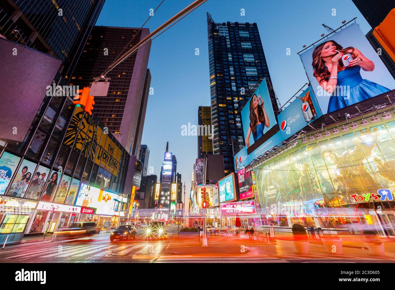 Times square at night Stock Photo - Alamy