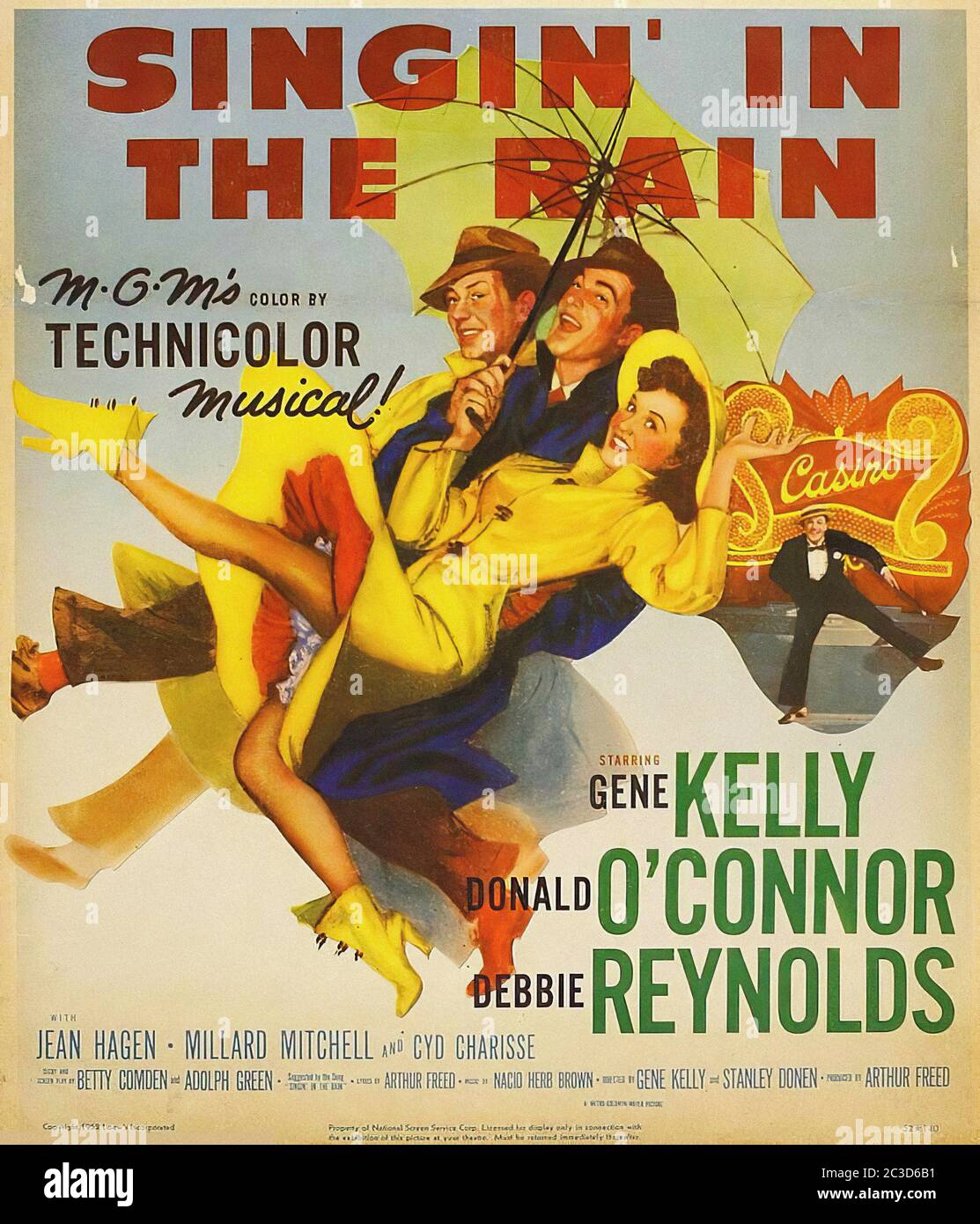 Singin in the Rain - Vintage Movie Poster Stock Photo - Alamy