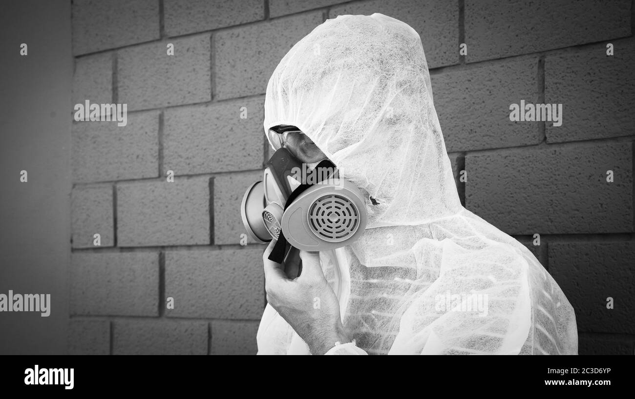 Decontamination suit hi-res stock photography and images - Alamy
