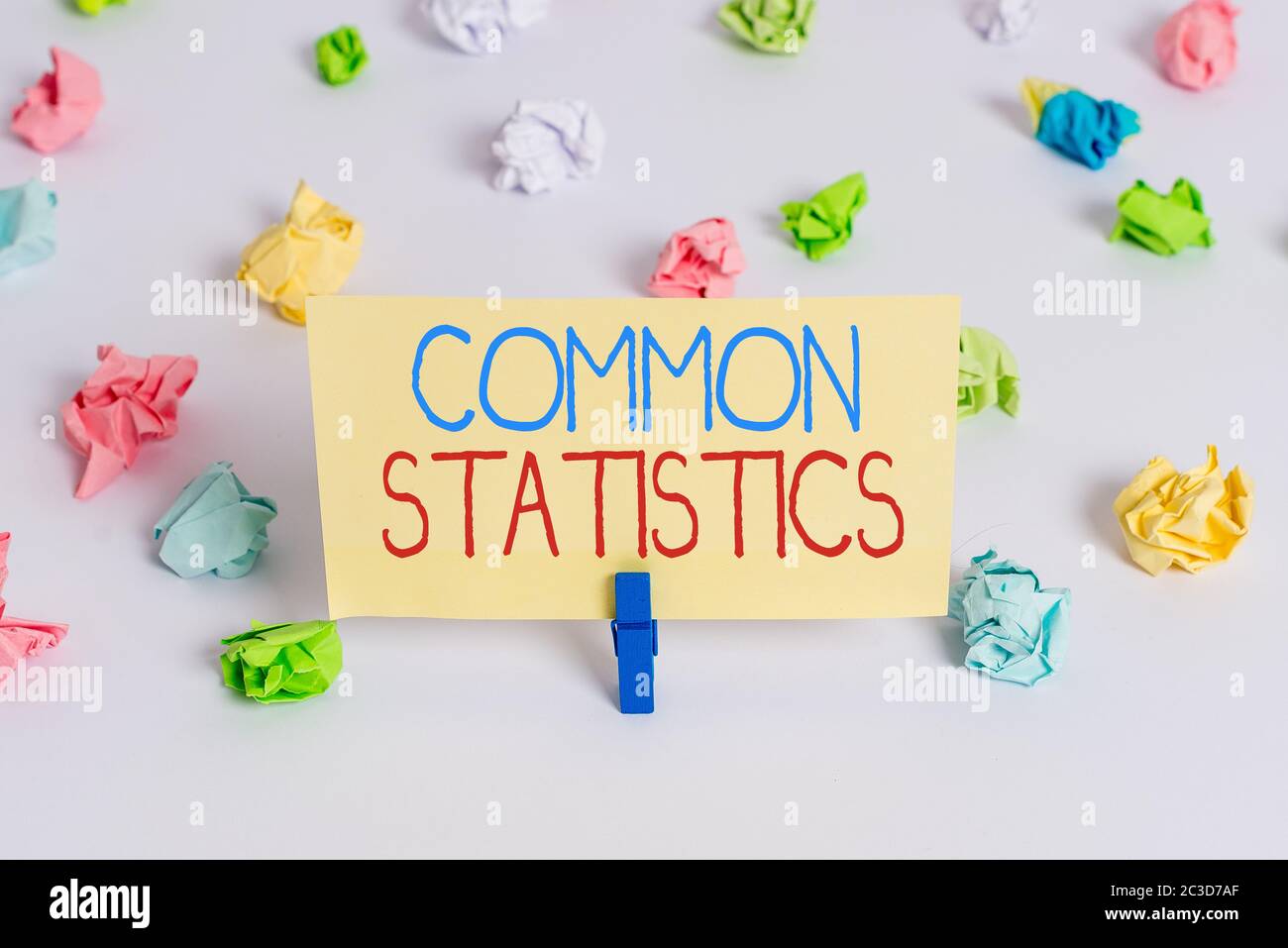 Conceptual hand writing showing Common Statistics. Concept meaning ...