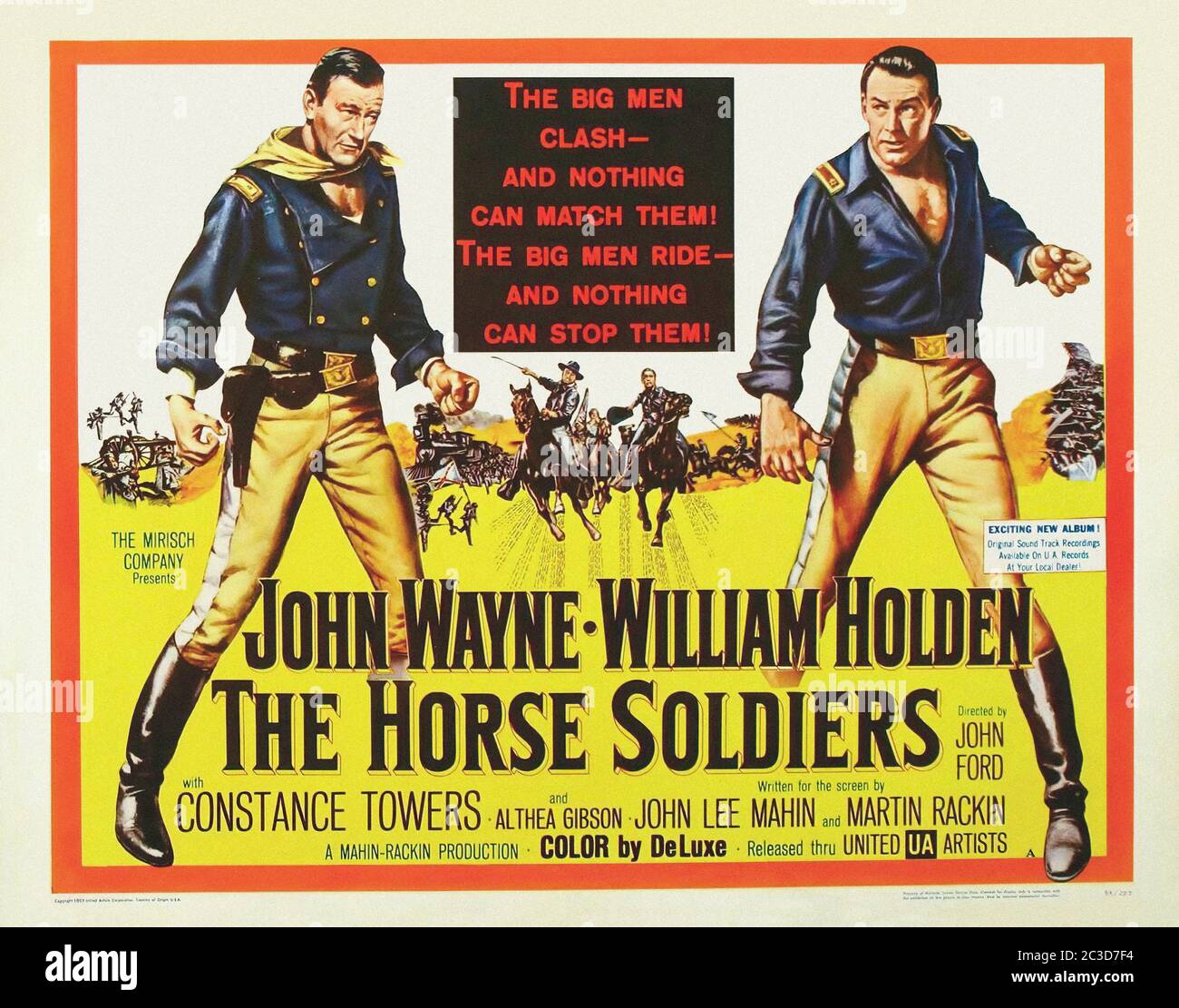 The Horse Soldiers - Vintage Movie Poster Stock Photo - Alamy