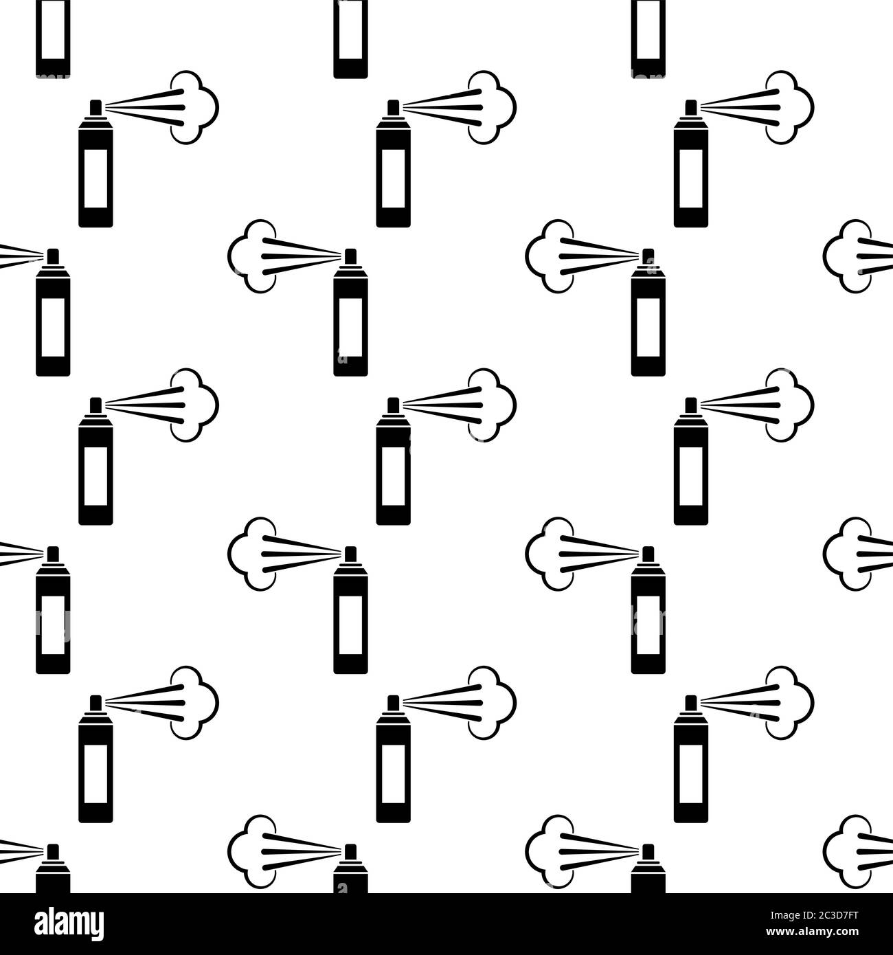 Aerosol Fluid Spray Cloud Icon Seamless Pattern Vector Art Illustration ...