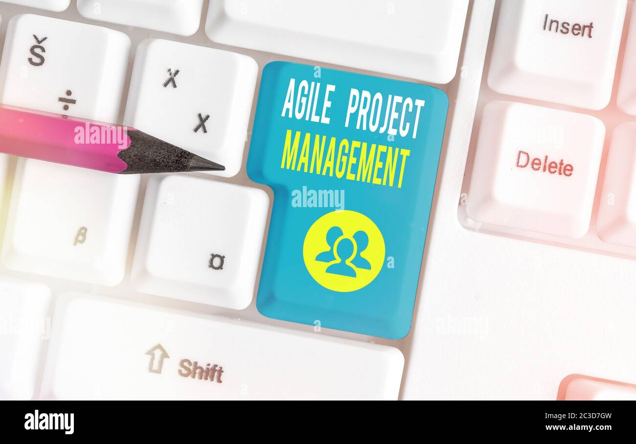 Word writing text Agile Project Management. Business photo showcasing ...