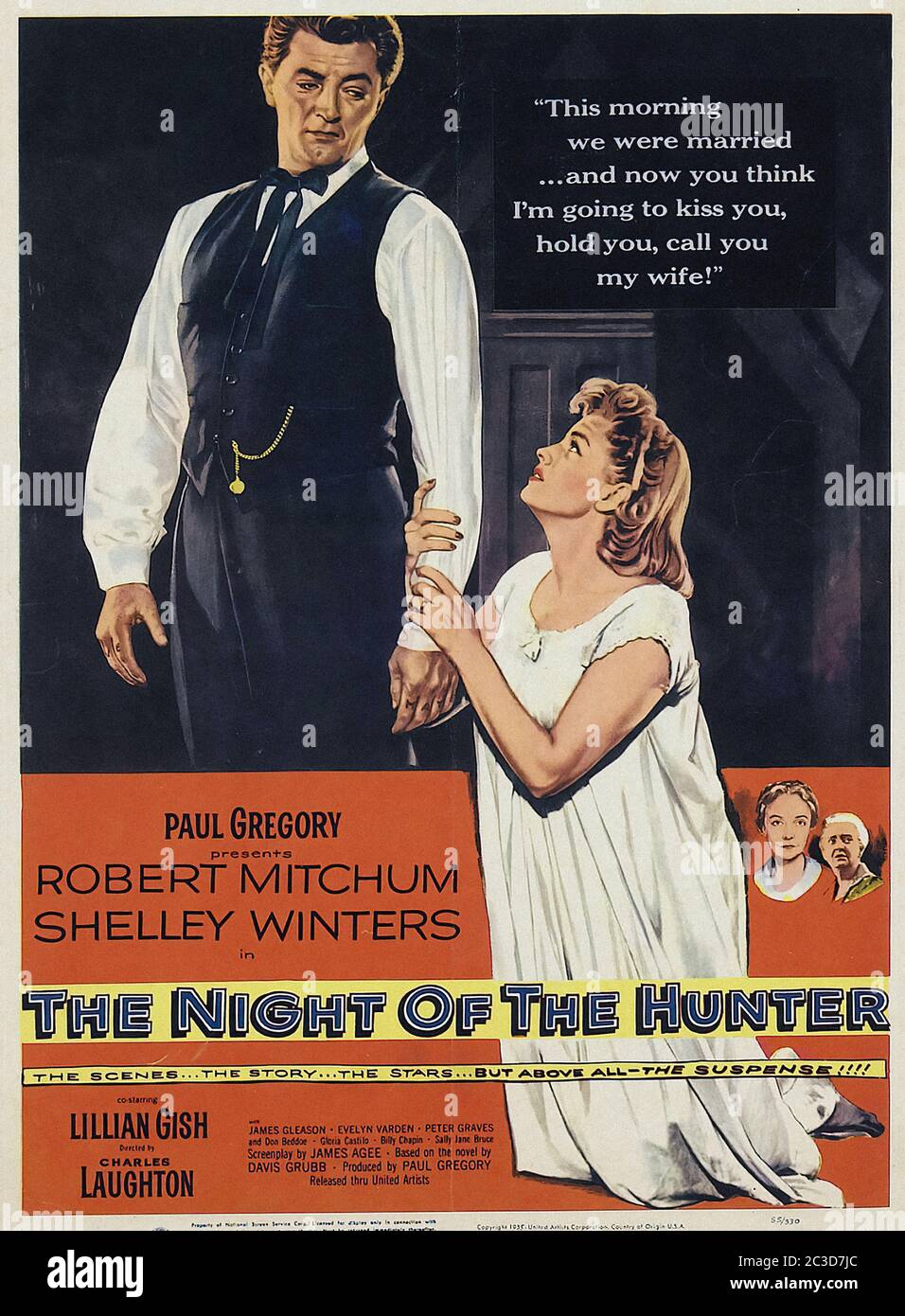 The Night Of The Hunter Movie Poster