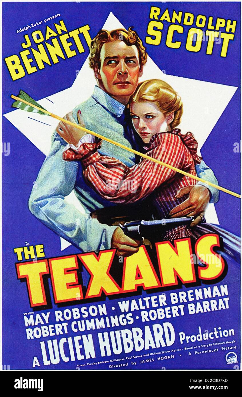 The Texans - Vintage Movie Poster Stock Photo - Alamy