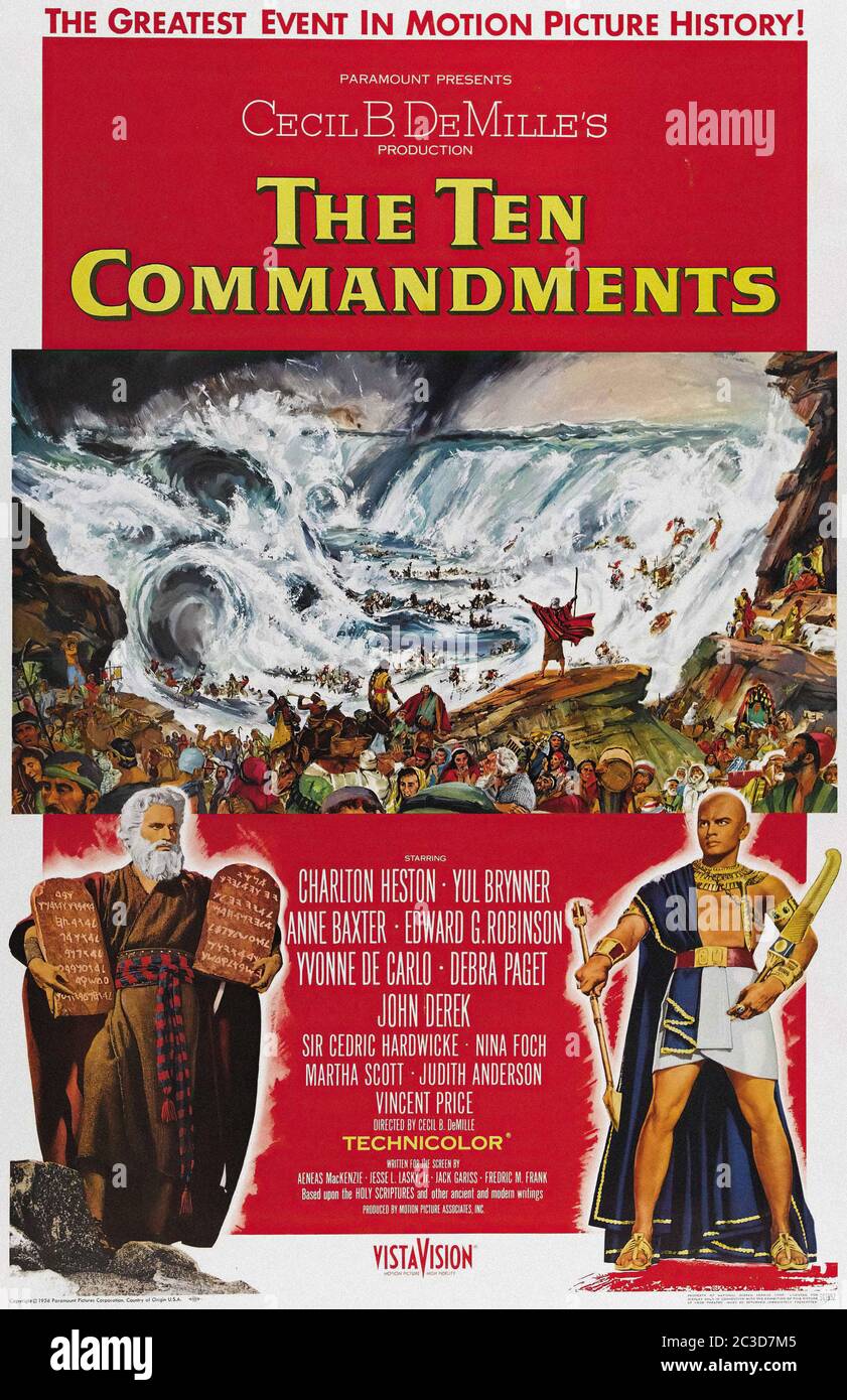 The ten commandments poster hi-res stock photography and images - Alamy