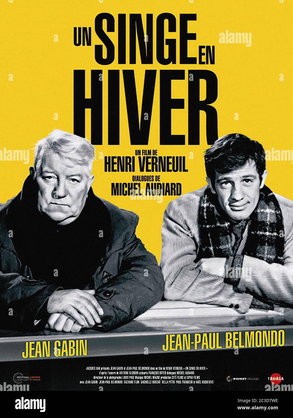 Un Singe En Hiver - French Vintage Movie Poster Stock Photo - Alamy