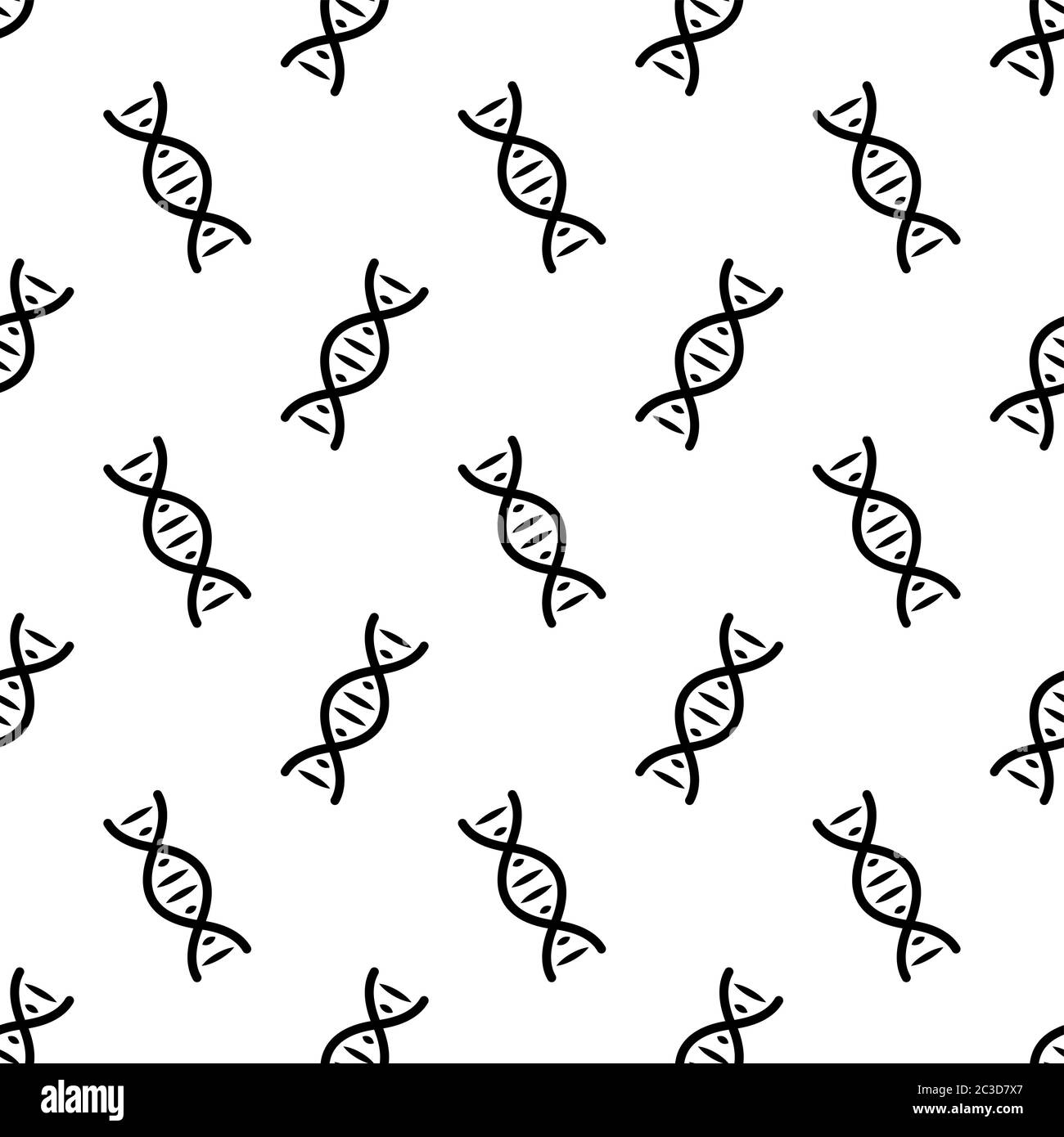 Human Dna Icon Seamless Pattern Vector Art Illustration Stock Vector ...