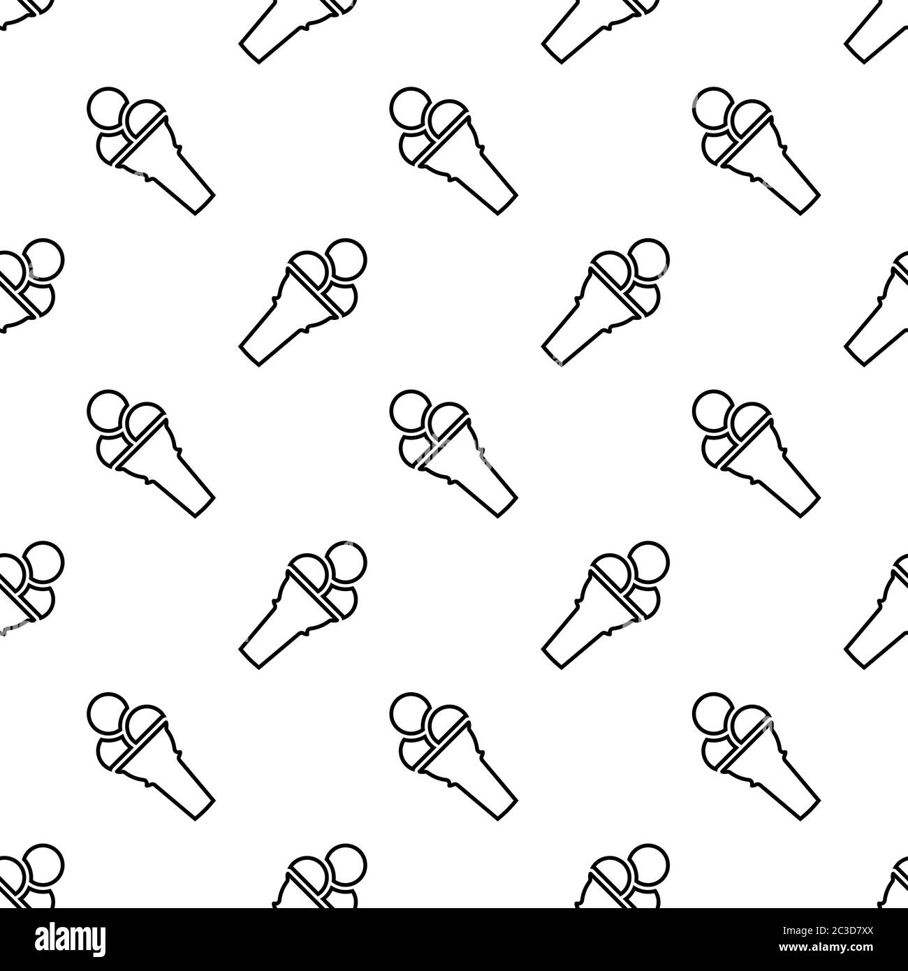 Ice Cream Cone Icon Seamless Pattern Vector Art Illustration Stock ...