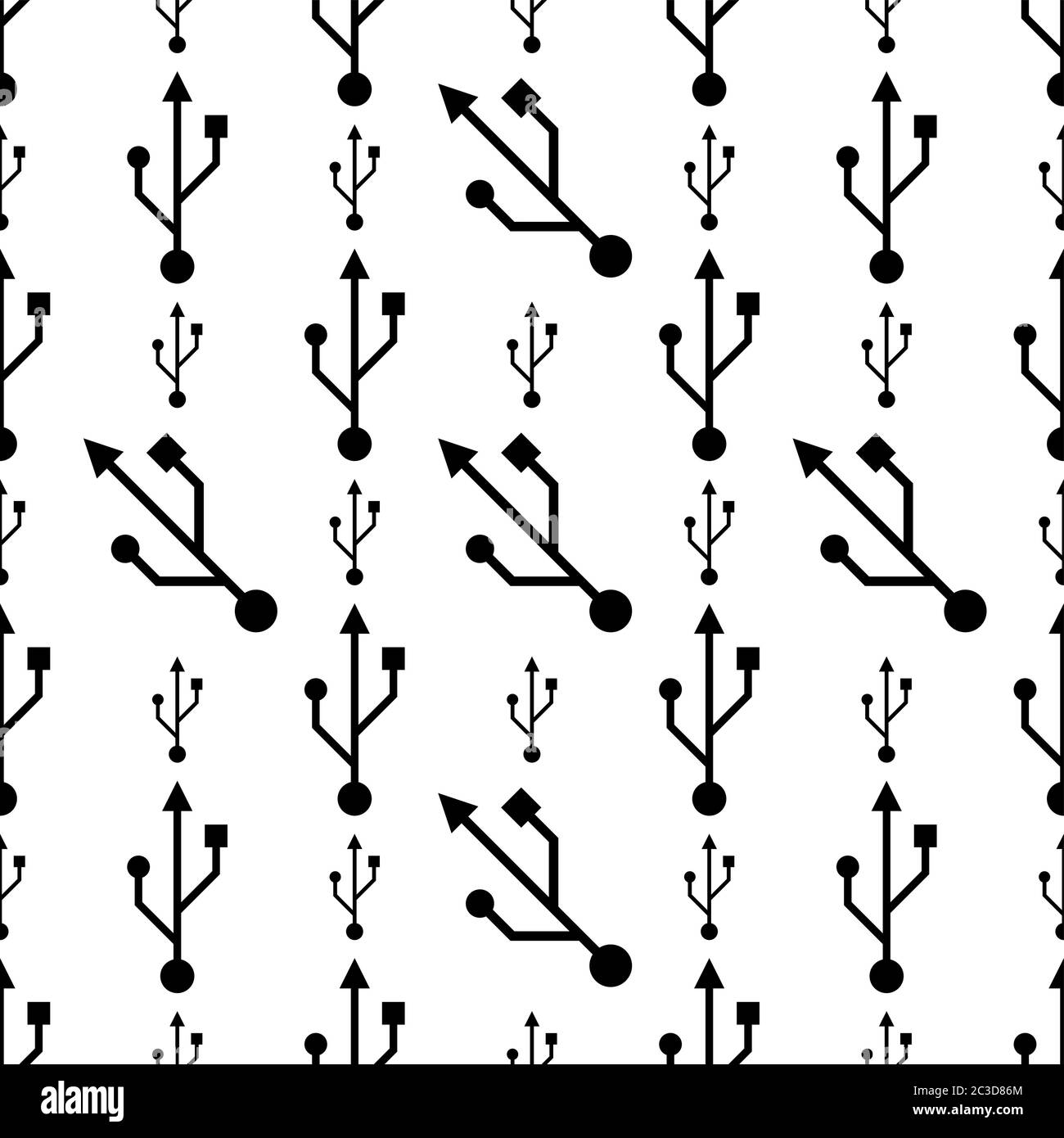 Usb Icon Seamless Pattern, Universal Serial Bus Design Vector Art ... Usb Icon Seamless Pattern, Universal Serial Bus Design Vector Art ...