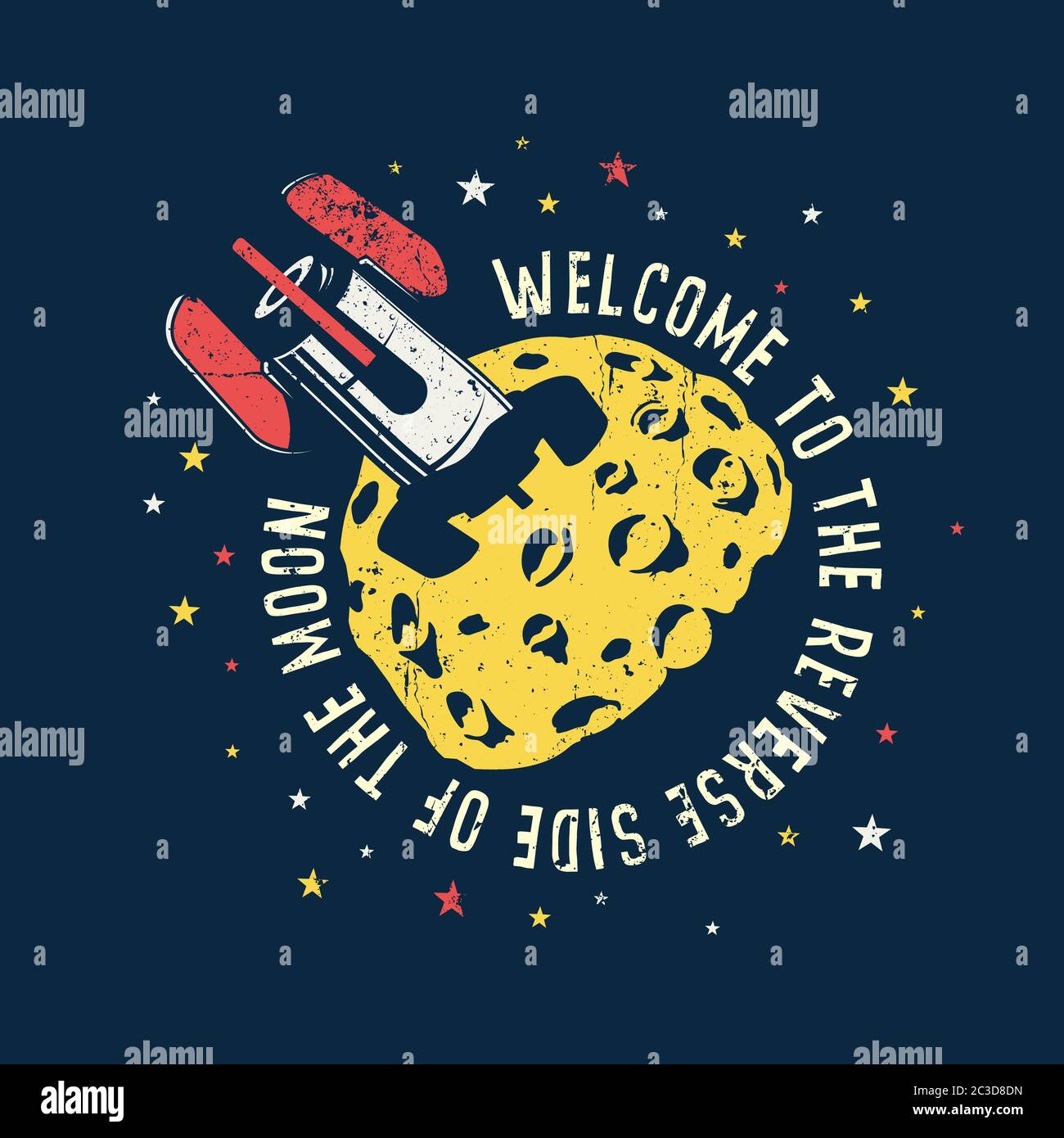 Moon impact crater Stock Vector Images - Alamy