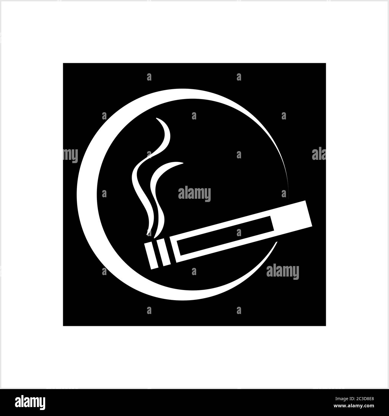 Cigarette Icon, Cigarette Vector Art Illustration Stock Vector Image ...