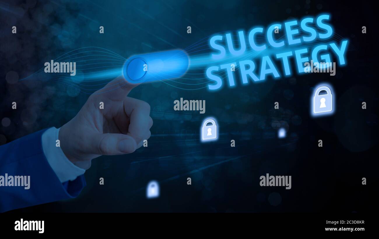 Handwriting text Success Strategy. Conceptual photo provides guidance ...