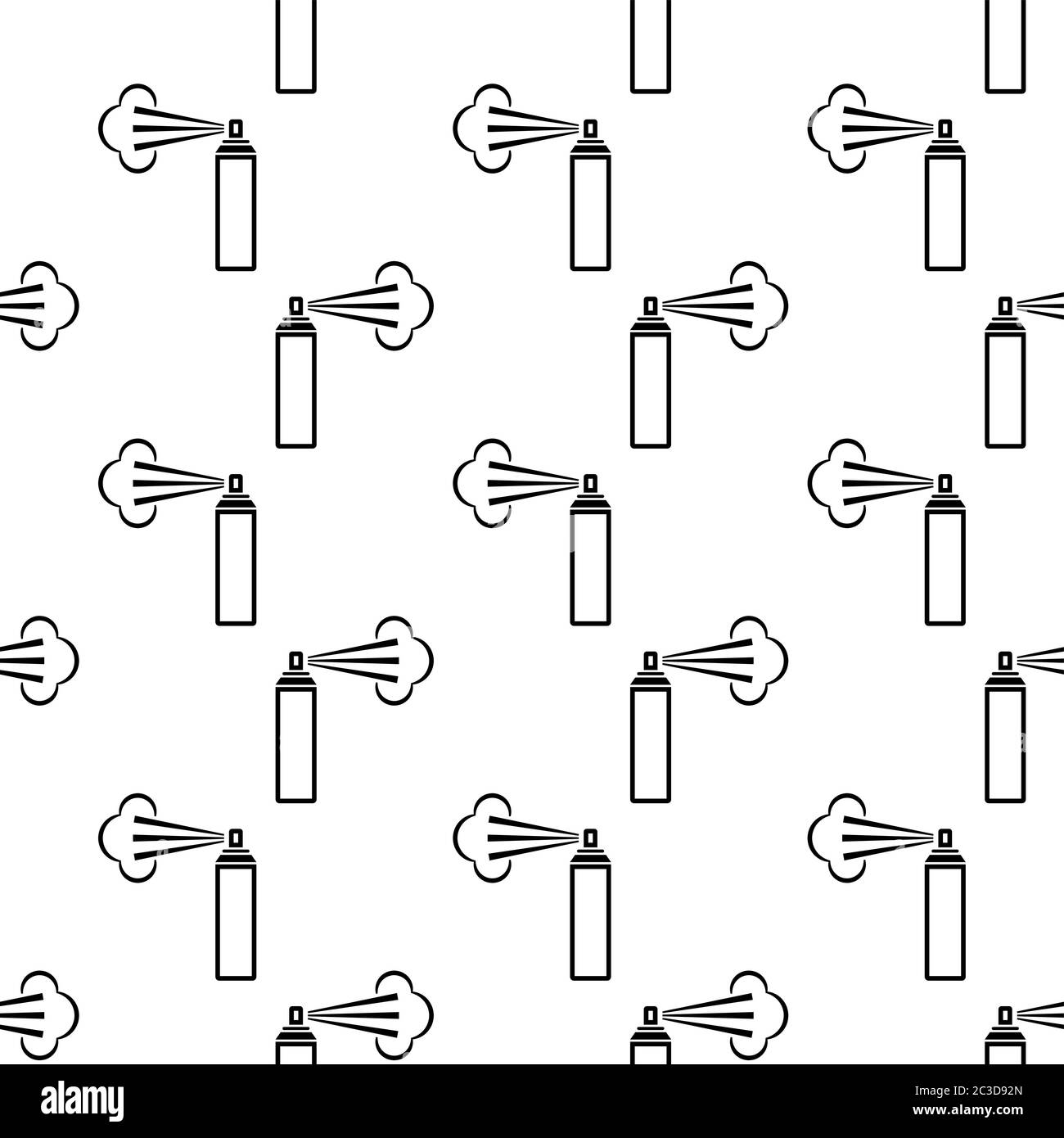 Aerosol Fluid Spray Cloud Icon Seamless Pattern Vector Art Illustration ...