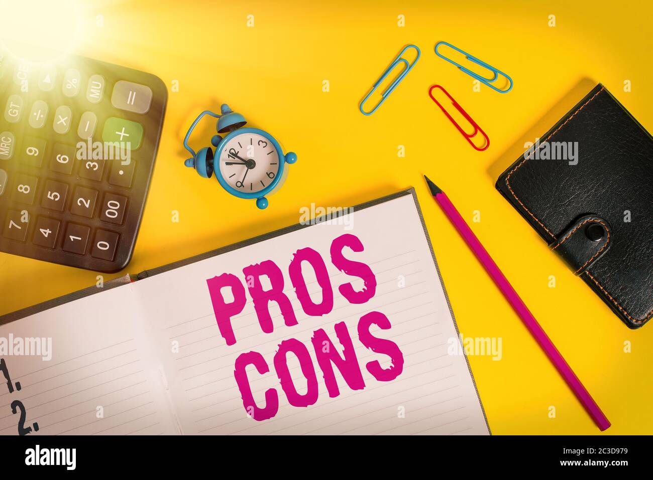 Handwriting text Pros Cons. Conceptual photo advantages and ...