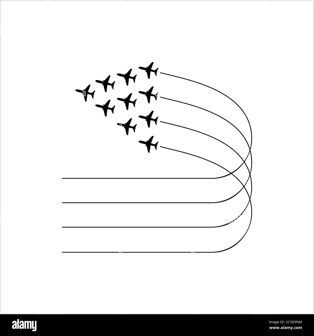 Airplane Flying Formation, Air Show Display, The Disciplined Flight ...