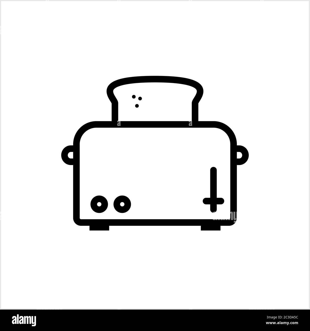 Toaster Icon, Toaster Vector Art Illustration Stock Vector Image & Art ...