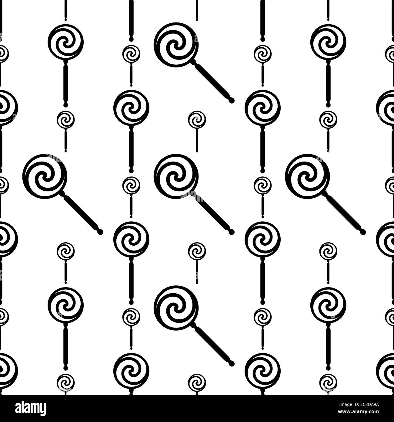 Lollipop Icon Seamless Pattern, Lollipop Vector Art Illustration Stock ...