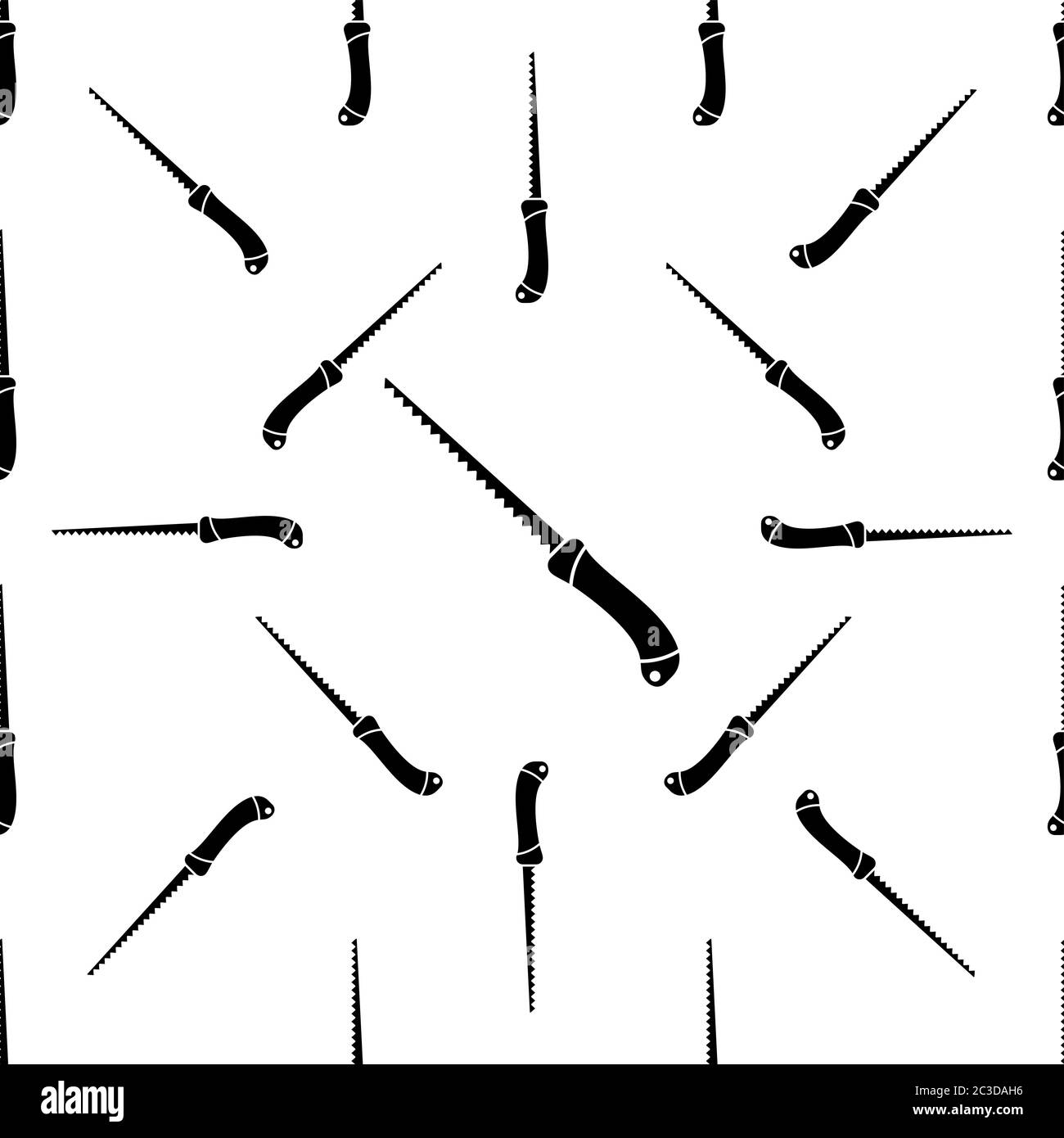 Pad Saw Seamless Pattern Vector Art Illustration Stock Vector Image ...